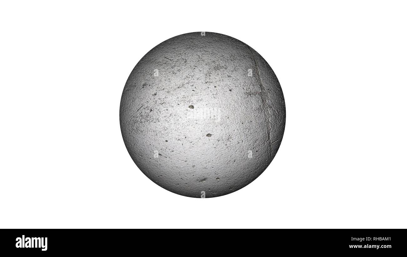 3d rendering of a shpere with structure isolated on a white background ...