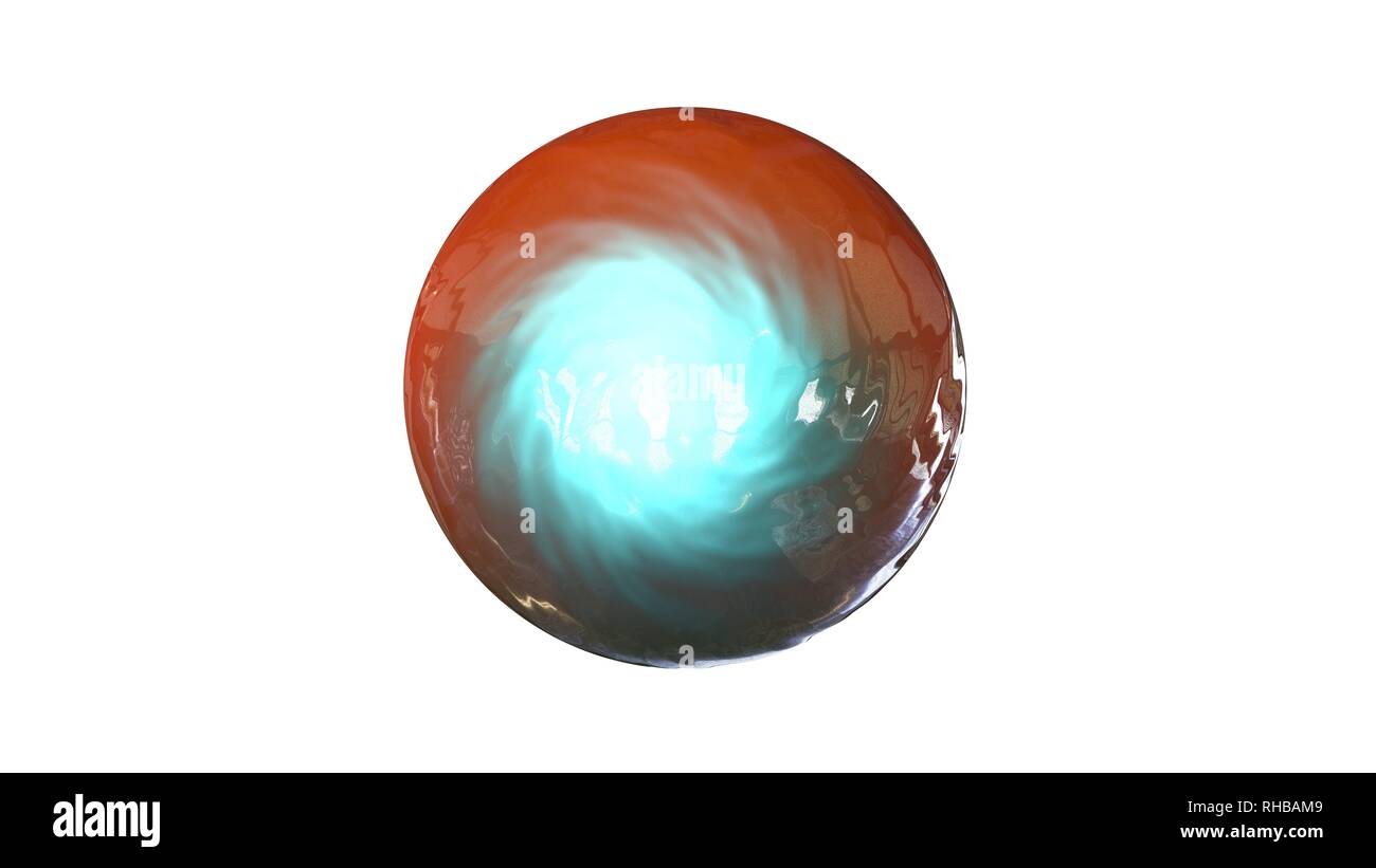 3d rendering of a shpere with structure isolated on a white background ...