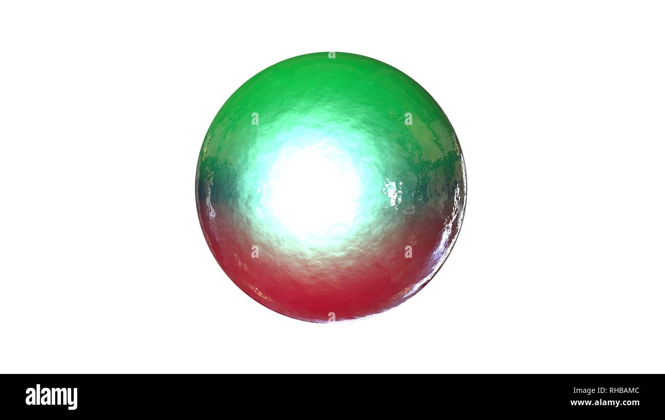 3d rendering of a shpere with structure isolated on a white background ...