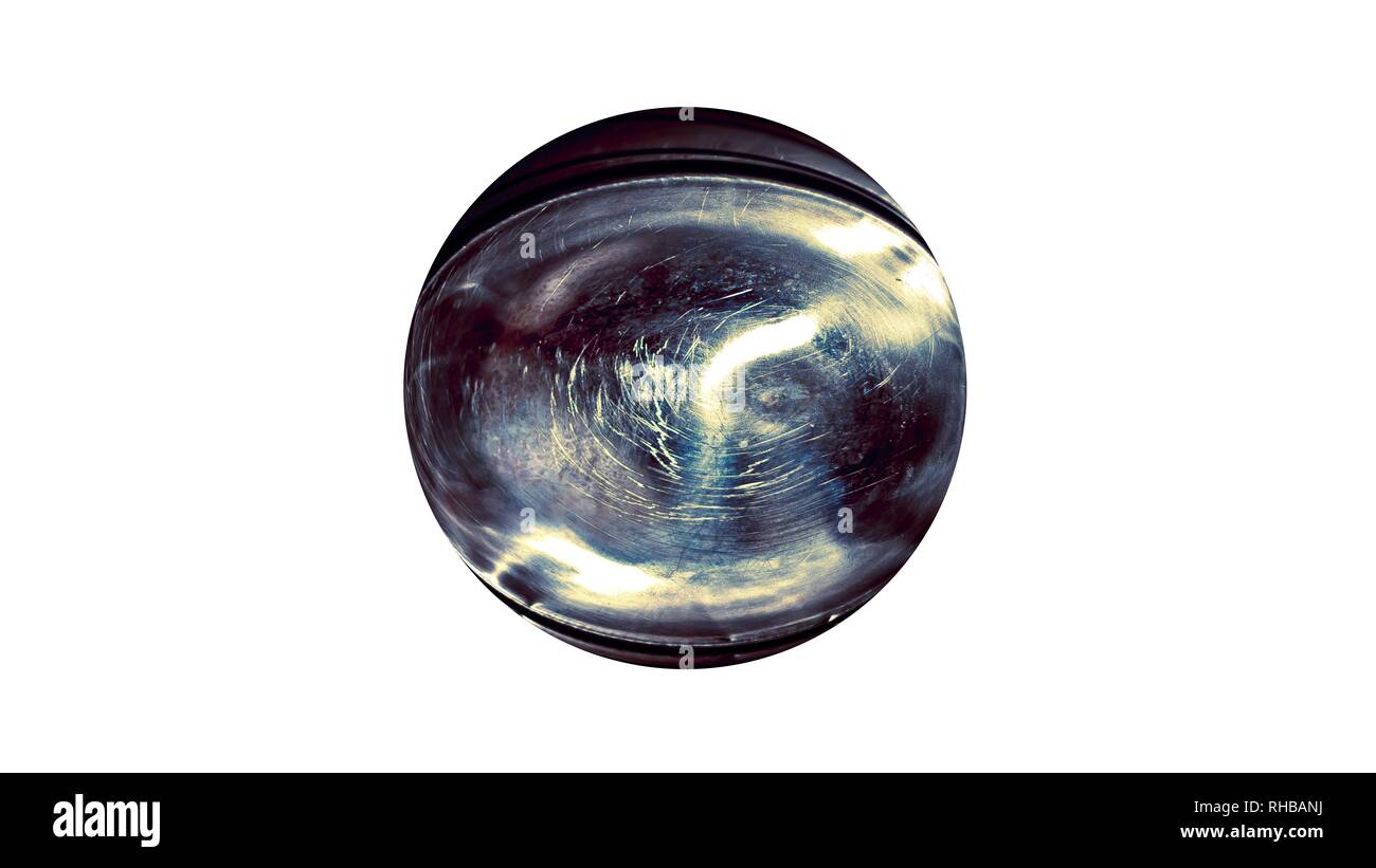 3d rendering of a shpere with structure isolated on a white background ...