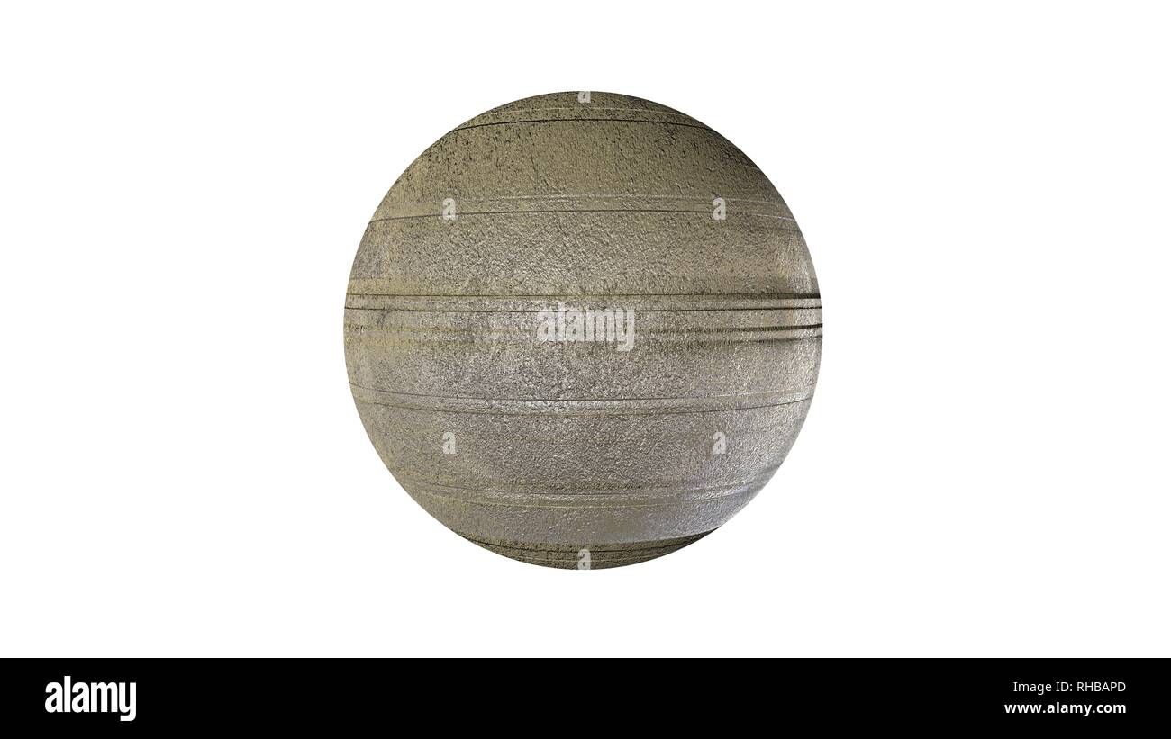 3d rendering of a shpere with structure isolated on a white background ...