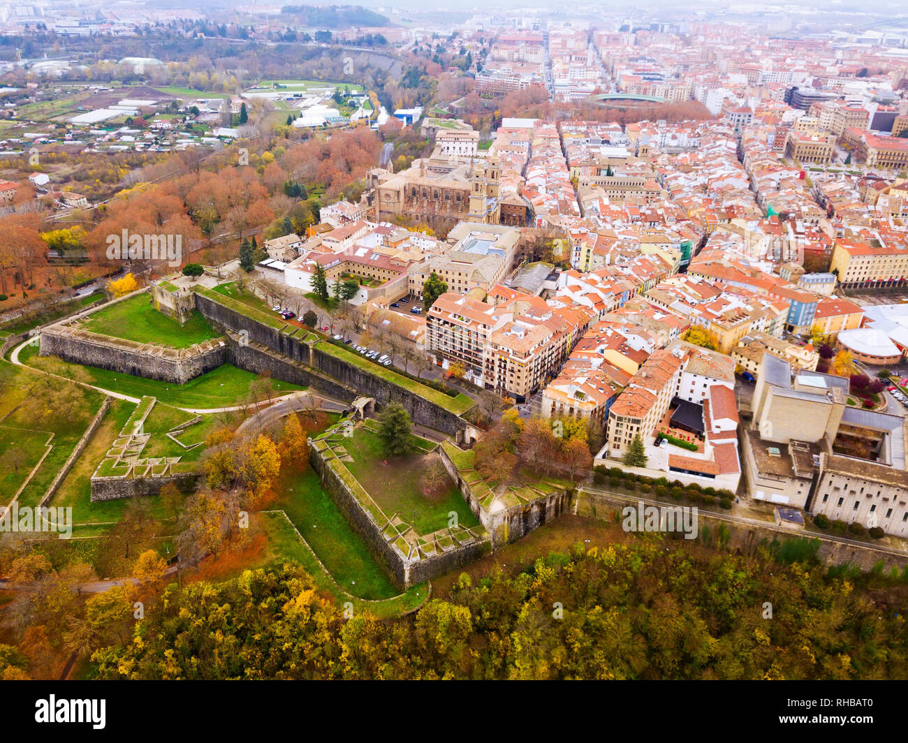Pamplona is the capital city of navarre hi-res stock photography and ...