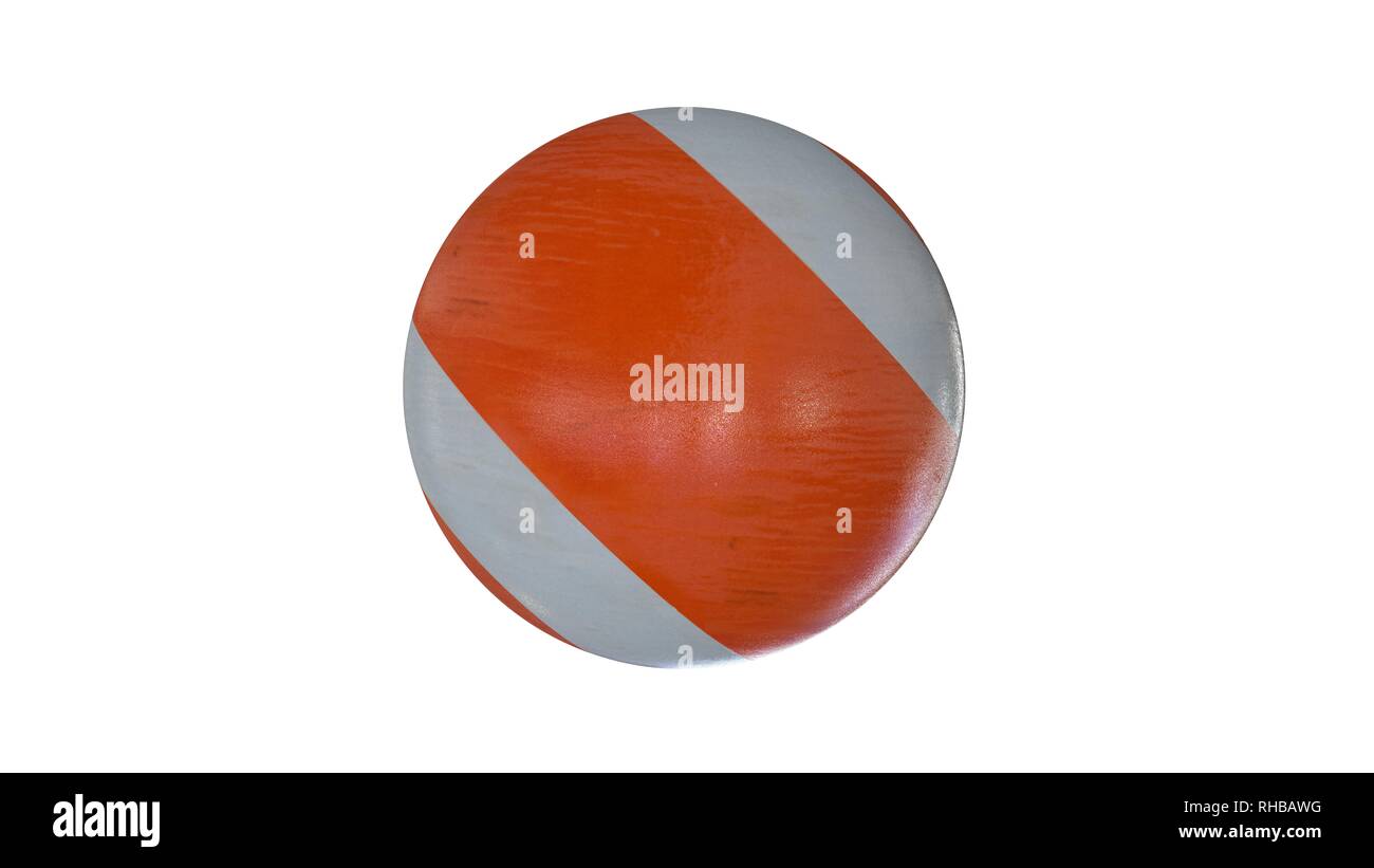 3d rendering of a shpere with structure isolated on a white background ...