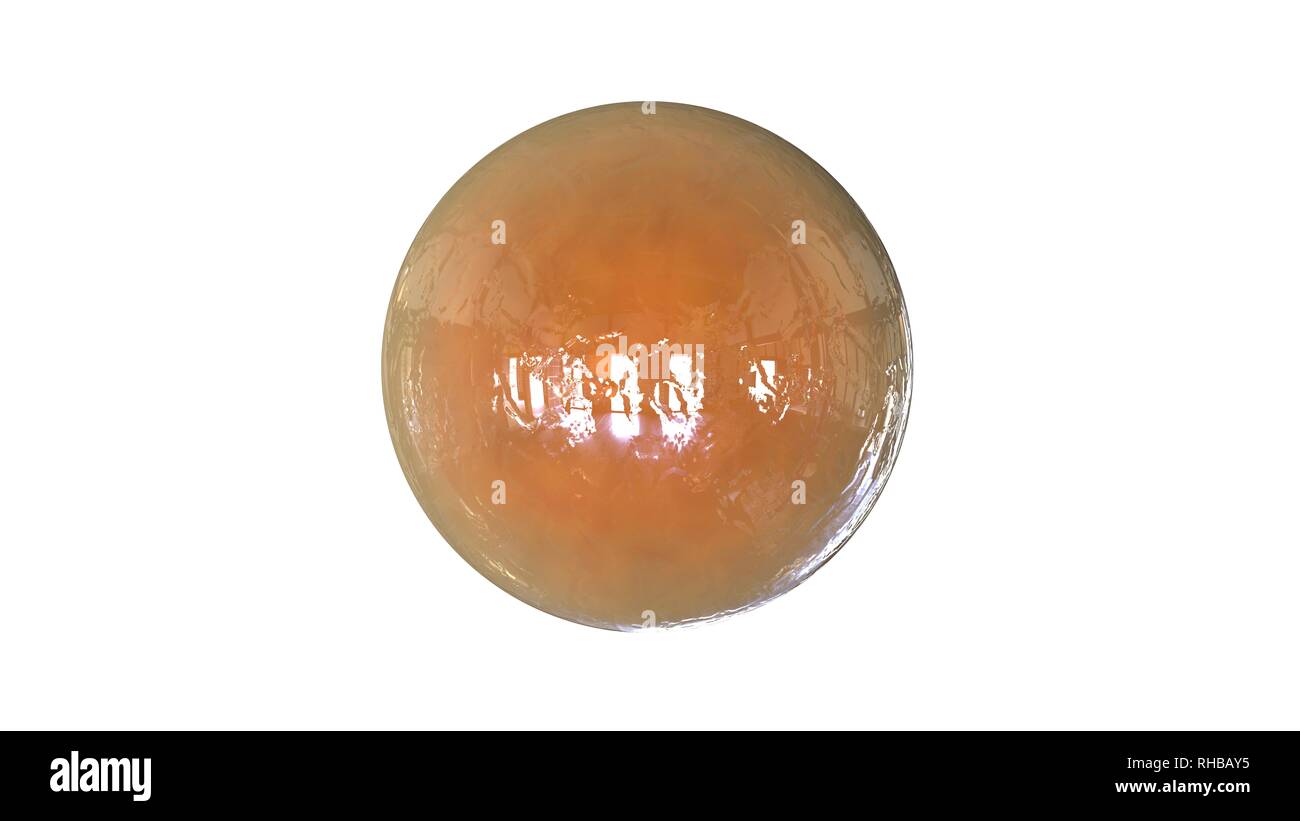 3d rendering of a shpere with structure isolated on a white background ...