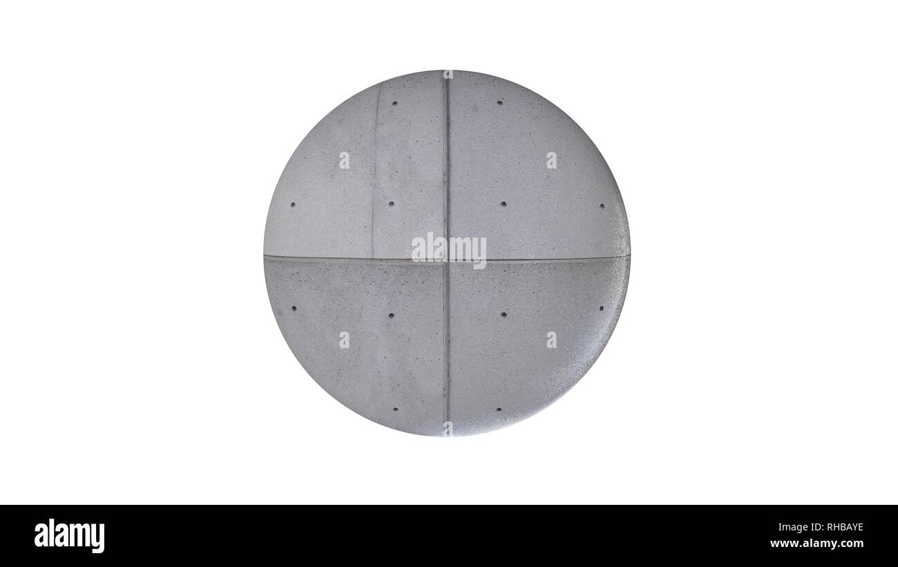 3d rendering of a shpere with structure isolated on a white background ...