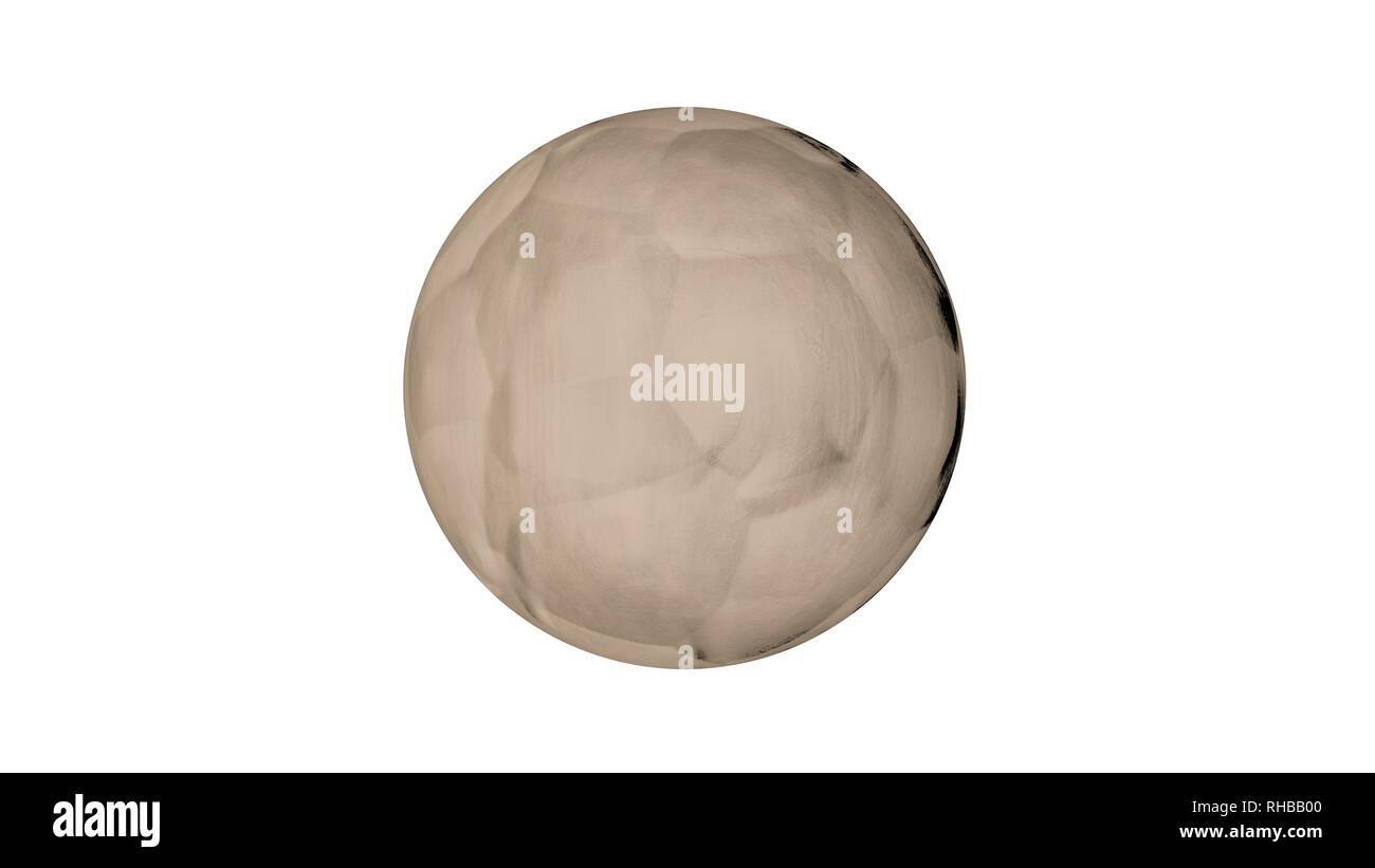 3d rendering of a shpere with structure isolated on a white background ...