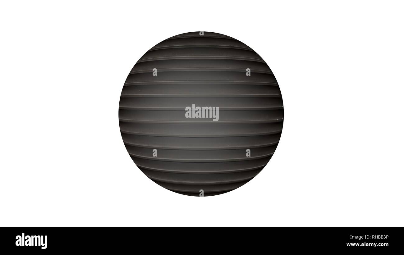 3d rendering of a shpere with structure isolated on a white background ...