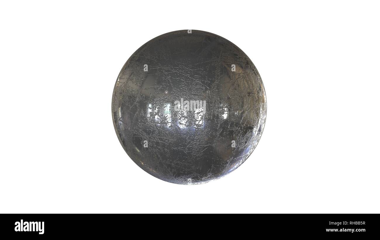 3d rendering of a shpere with structure isolated on a white background ...