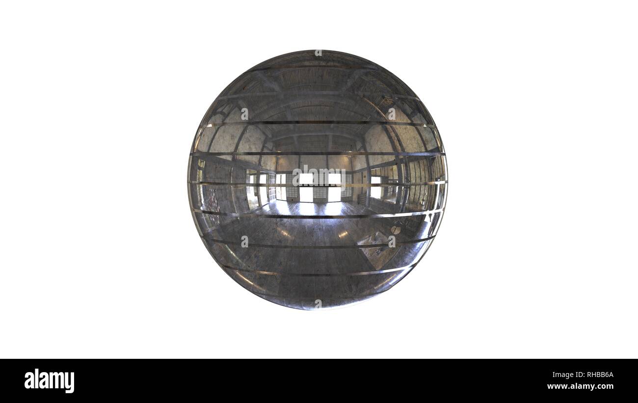 3d rendering of a shpere with structure isolated on a white background ...