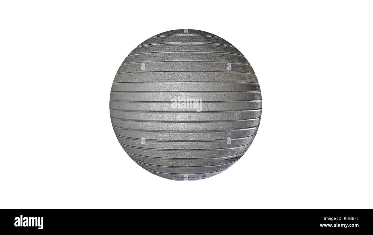 3d rendering of a shpere with structure isolated on a white background ...