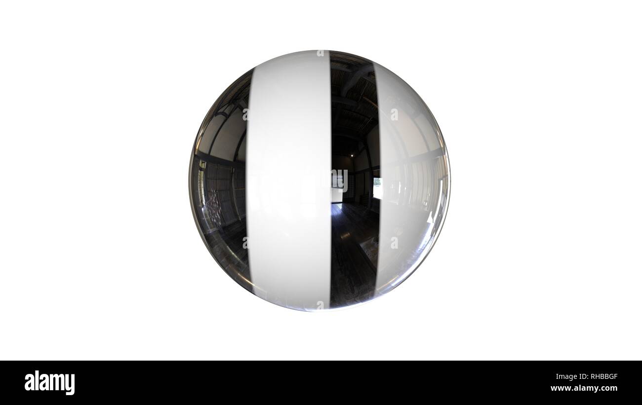 3d rendering of a shpere with structure isolated on a white background ...