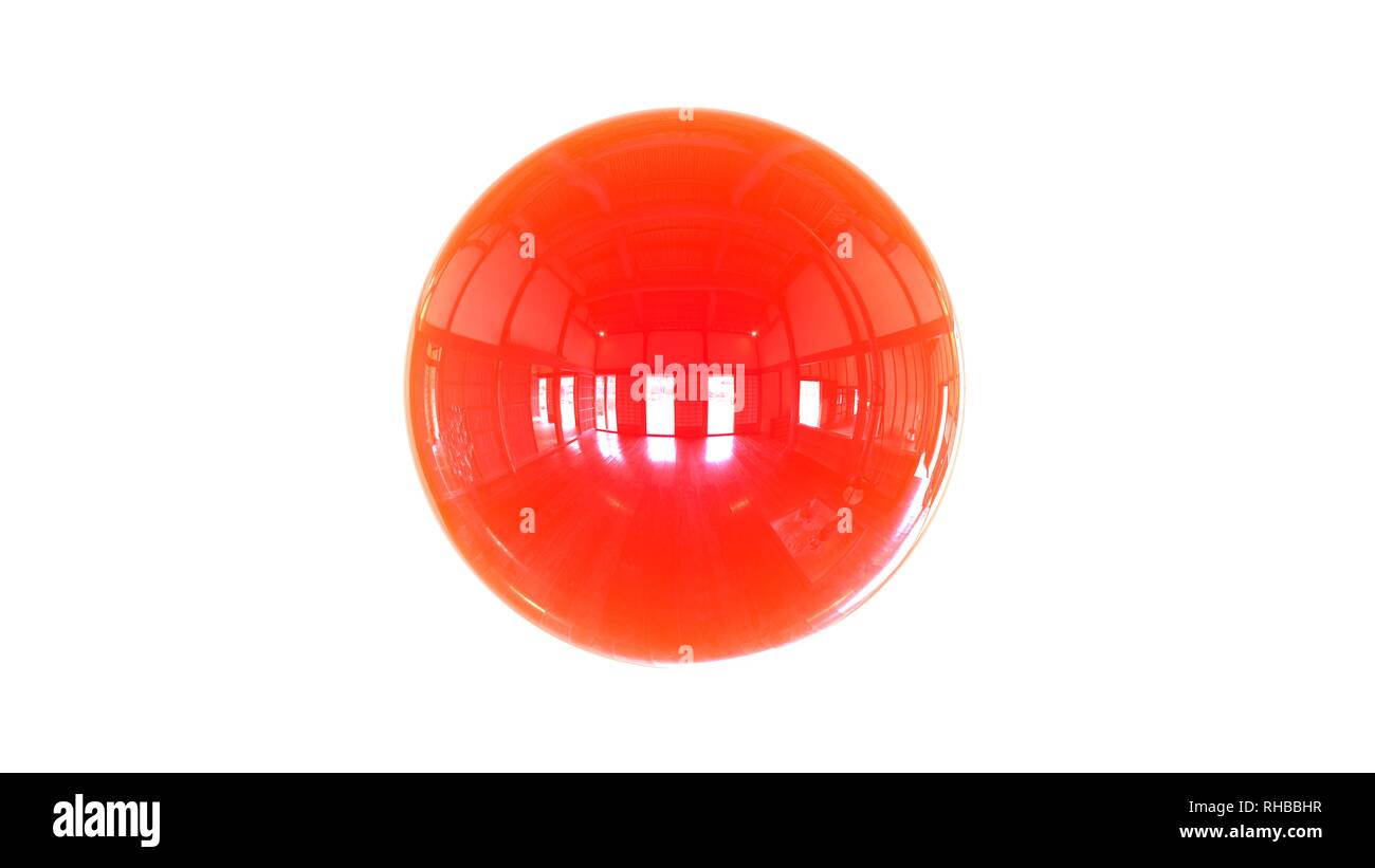 3d rendering of a shpere with structure isolated on a white background ...