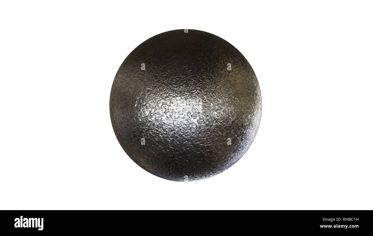 3d rendering of a shpere with structure isolated on a white background ...