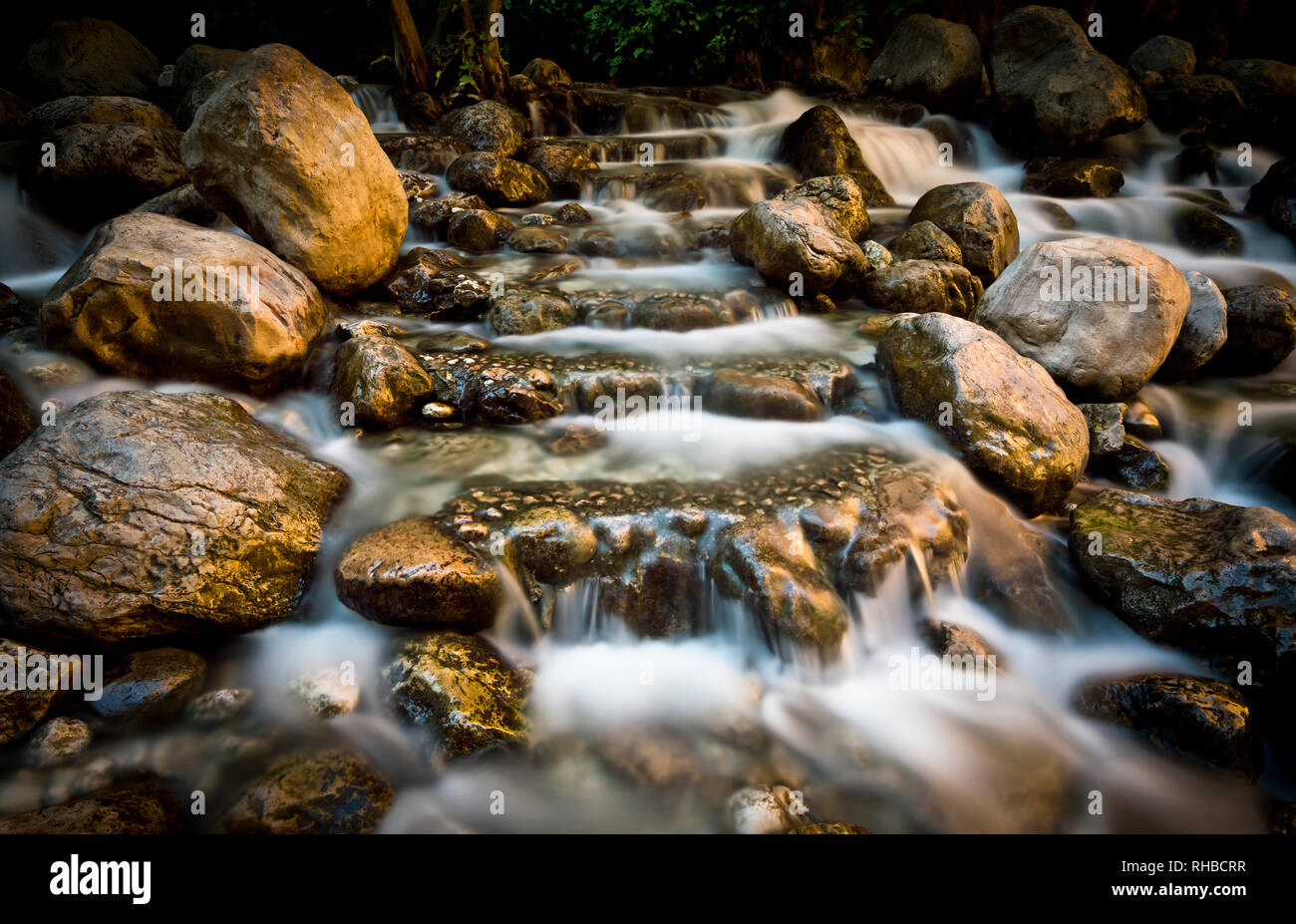 Mountain Stream. Long Exposure Shooting Stock Photo - Alamy
