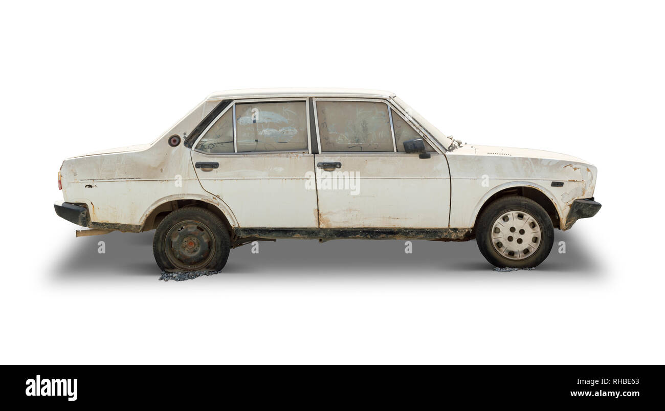Old Car (Clipping Path Included Stock Photo - Alamy