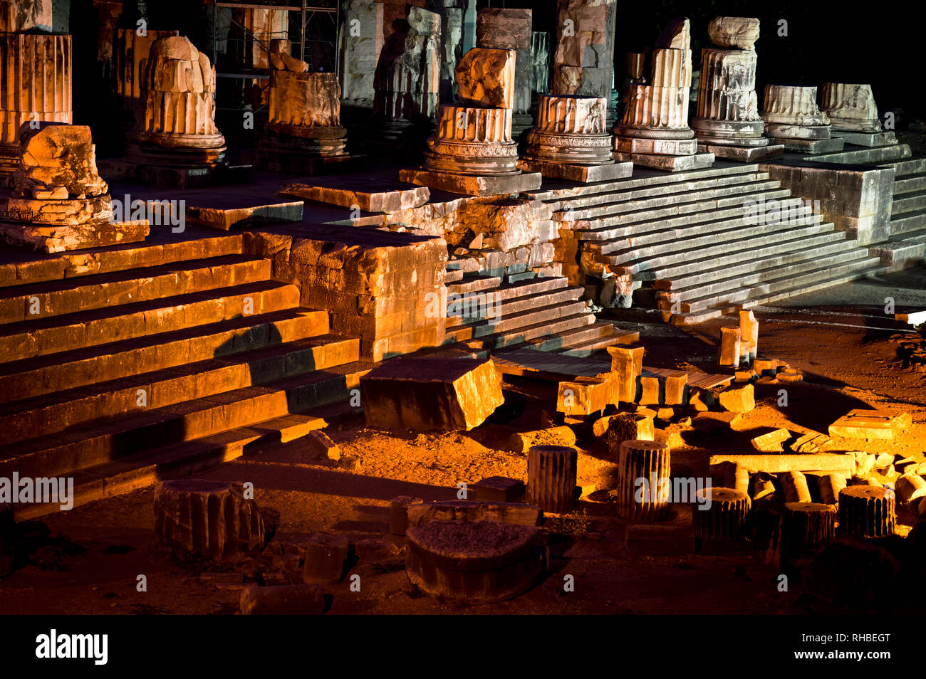 Temple of Apollon. Didim-Turkey Stock Photo - Alamy