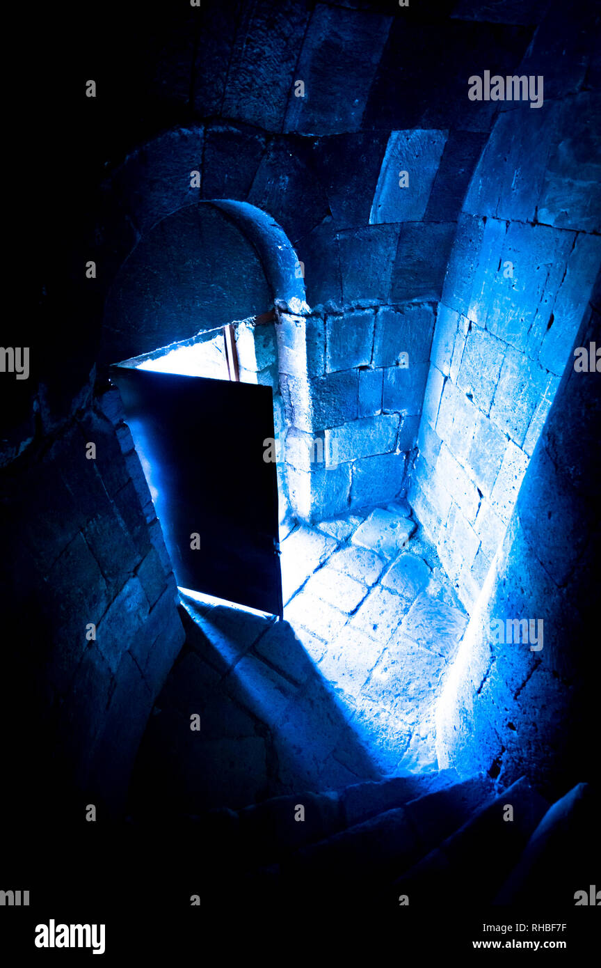 Dark Blue Castle Door High Resolution Stock Photography and Images - Alamy