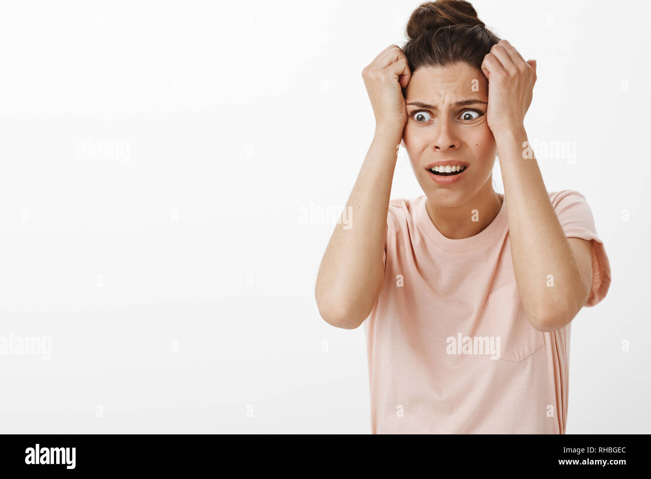 Girl freaking out starting panic as realising she pregnant feeling ...