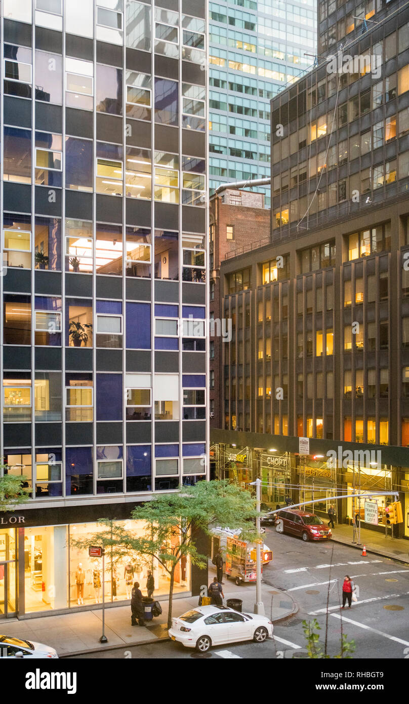 view of a street from a high perspective in NYC Stock Photo - Alamy