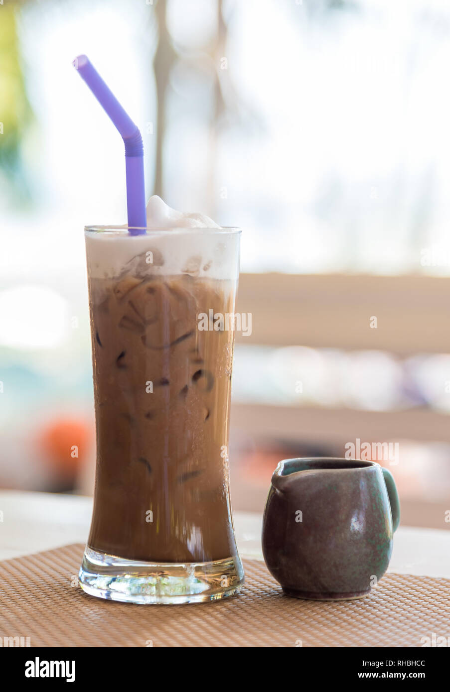 Mocha coffee in glass hi-res stock photography and images - Alamy