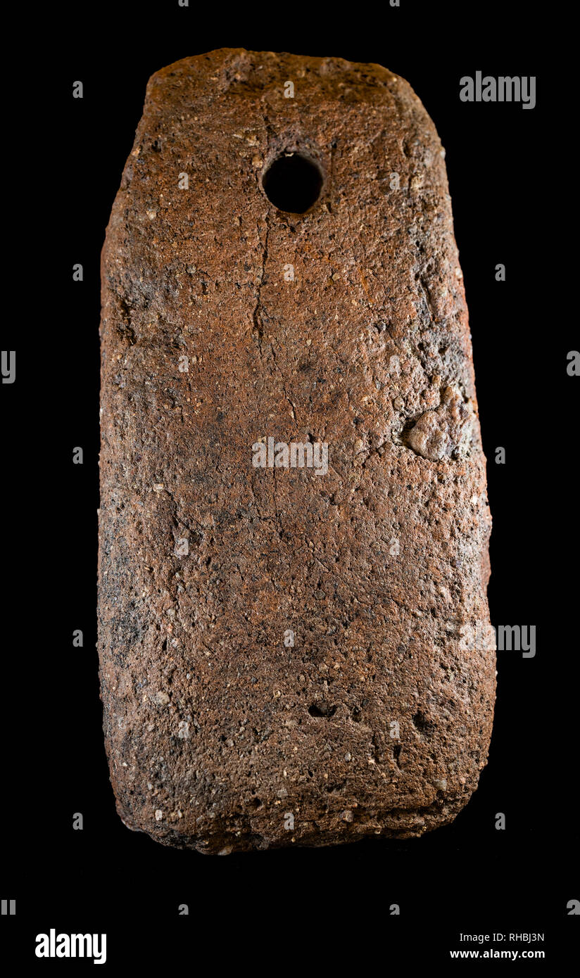 Ancient Roman loom weight. Ceramic or terracotta Stock Photo - Alamy