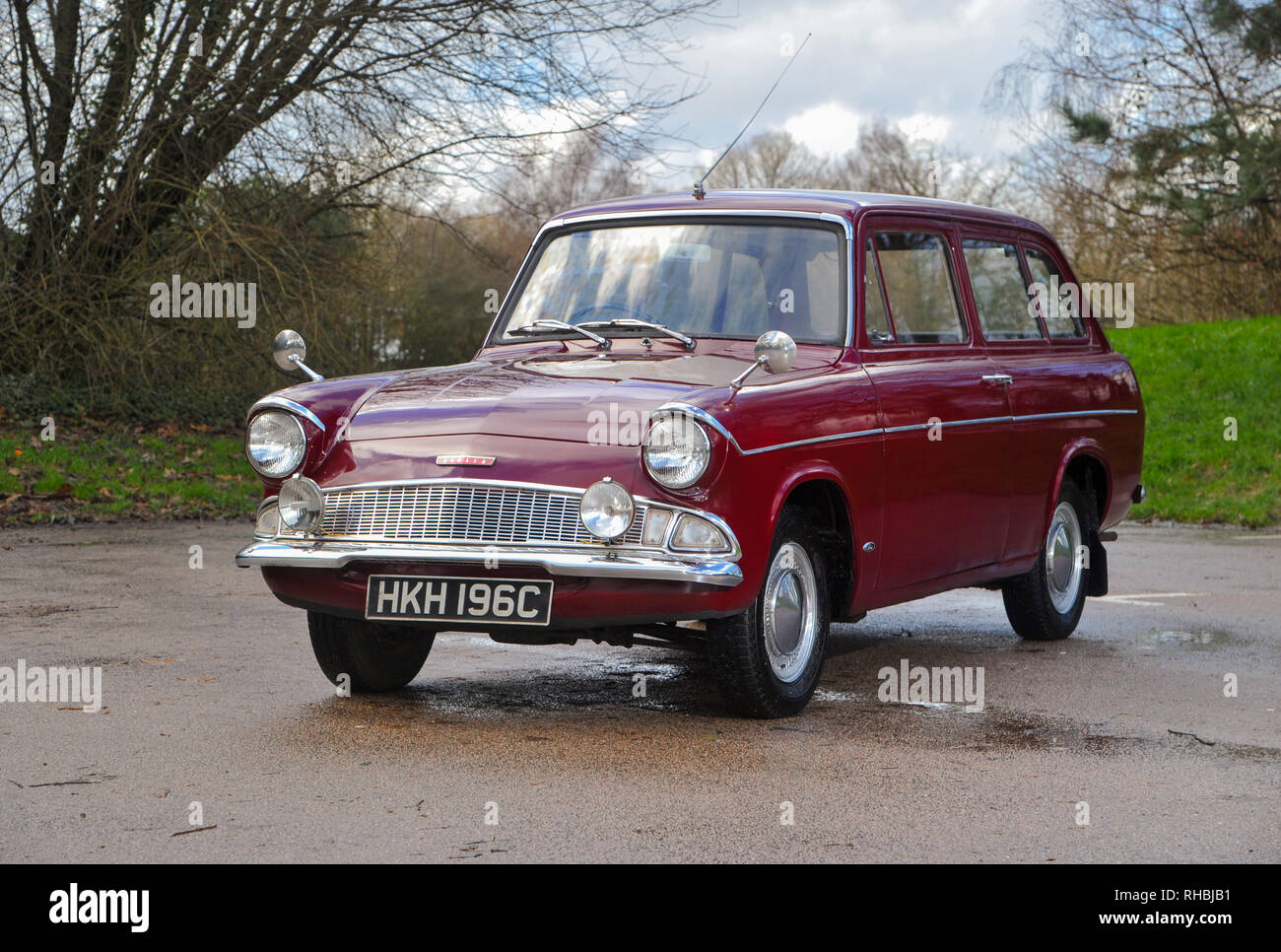 1965 Ford Anglia estate, classic British family car Stock Photo - Alamy