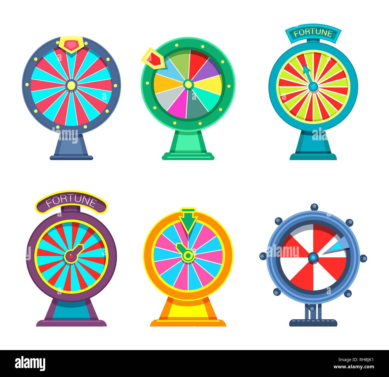 Lucky fortune wheel vector illustration hi-res stock photography and ...