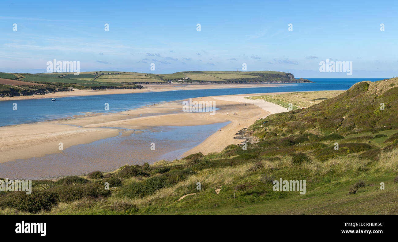 Sweeping Golden Sands, The Camel Estuary, on the beautiful North ...