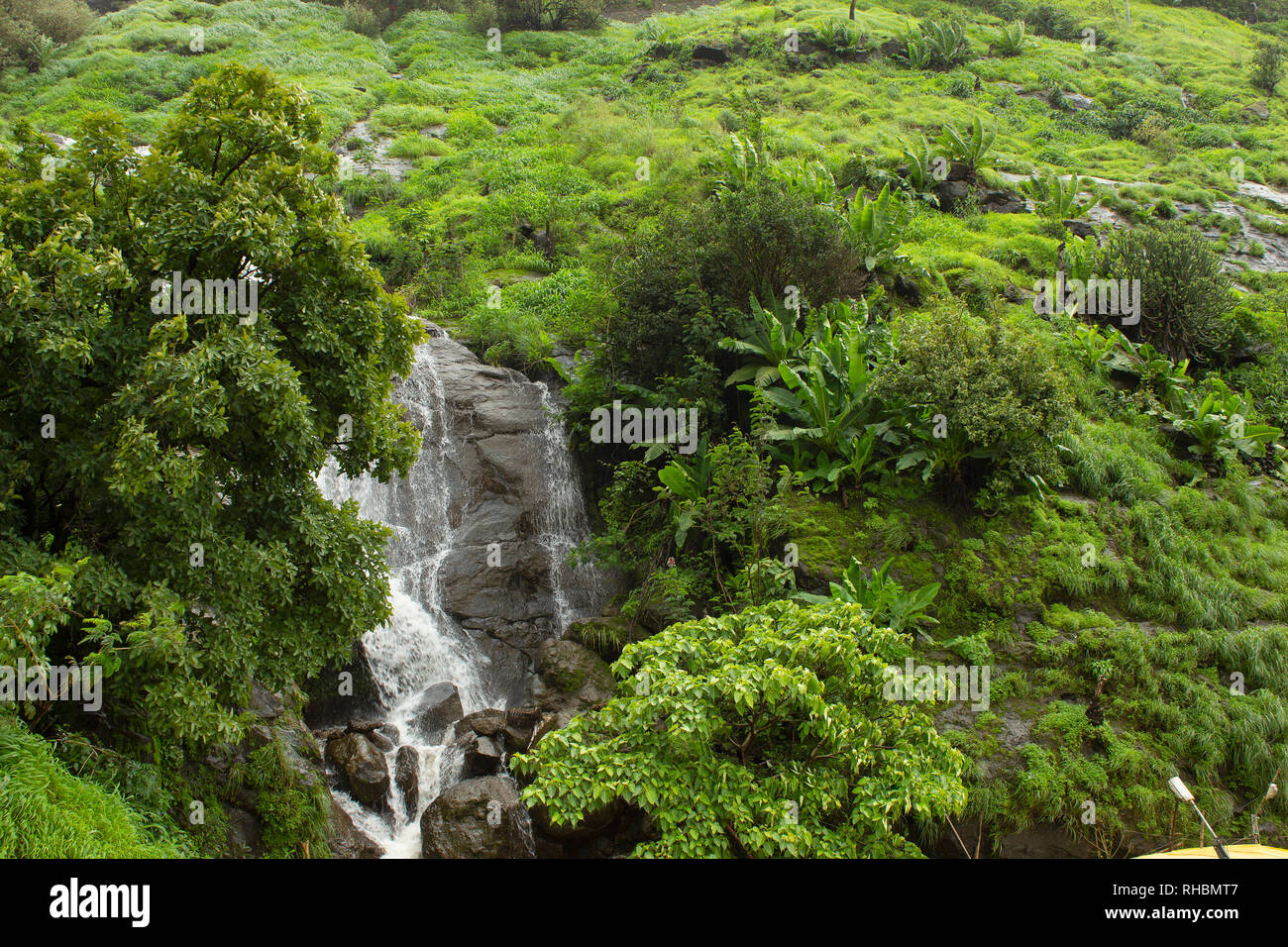 Waterfalls on road to Ekvira Devi temple, Lonavala, Maharashtra, India ...