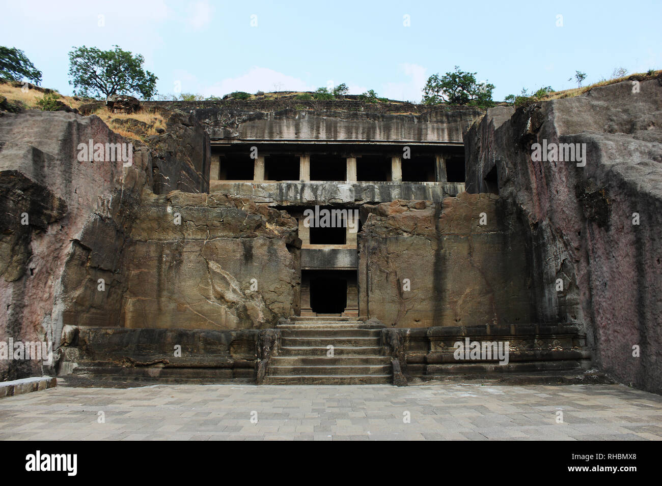 Cave 12 : Teen Tal (Three Storeyed), 6th – 7th century A.D. Ellora ...