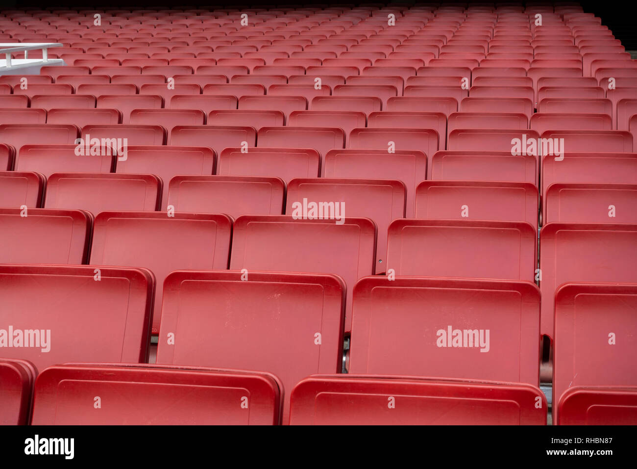 Red seating pattern football stadium hi-res stock photography and ...
