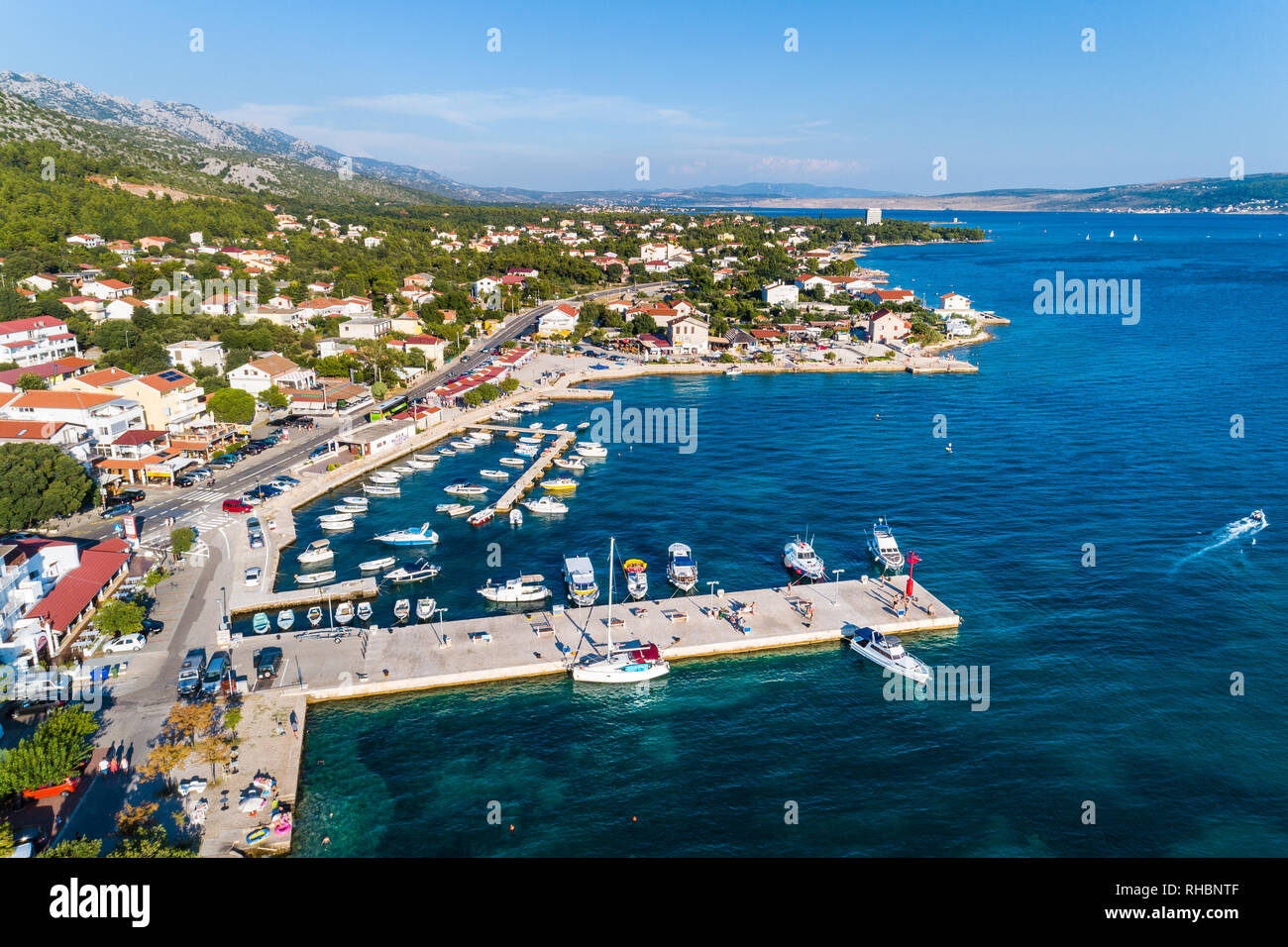 Starigrad-Paklenica, town at the entrance of National Park Paklenica ...