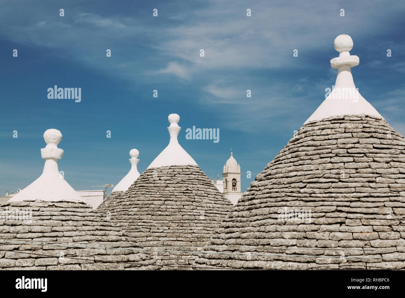 Traditional trulli houses in Arbelobello, province Bari, region Puglia ...