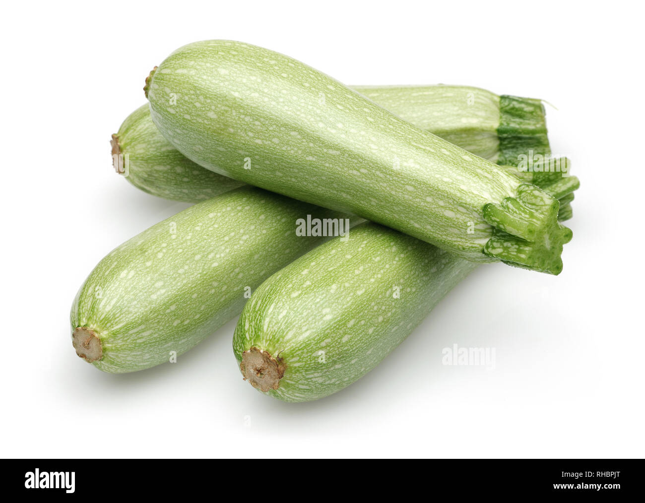 Fresh whole zucchini isolated on white background Stock Photo - Alamy