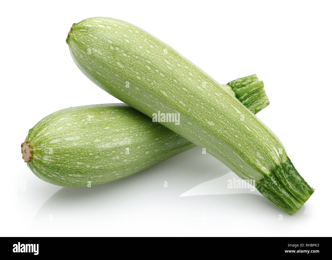 Fresh whole zucchini isolated on white background Stock Photo - Alamy