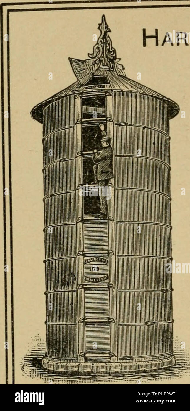 . A book on silage. Silage. Harder's Patent AH-Open Front Round Silos ...