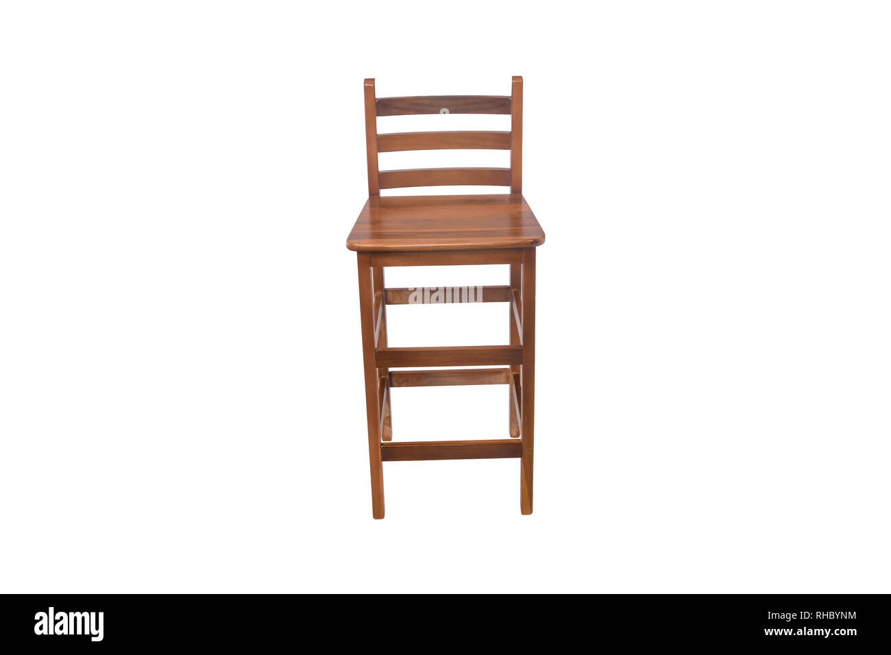Wood chair. Object isolated of white background Stock Photo - Alamy