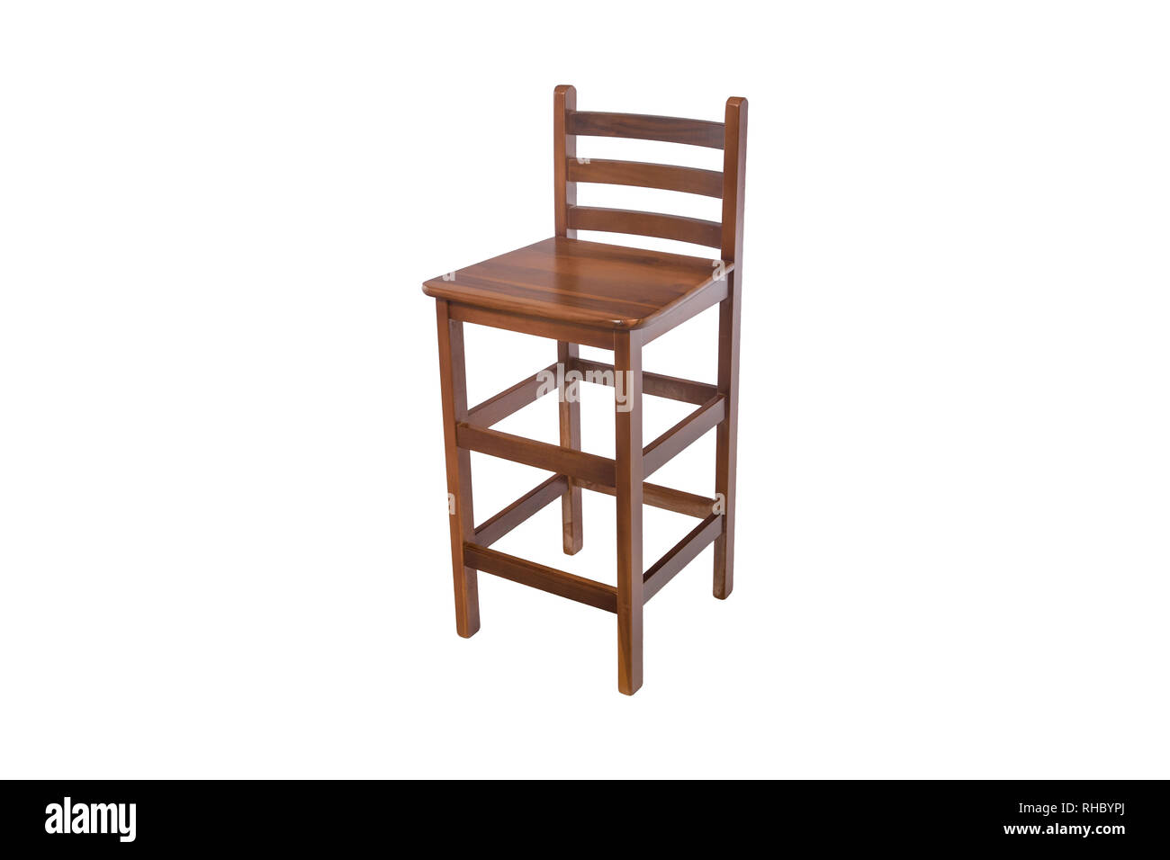 Wood chair. Object isolated of white background Stock Photo - Alamy