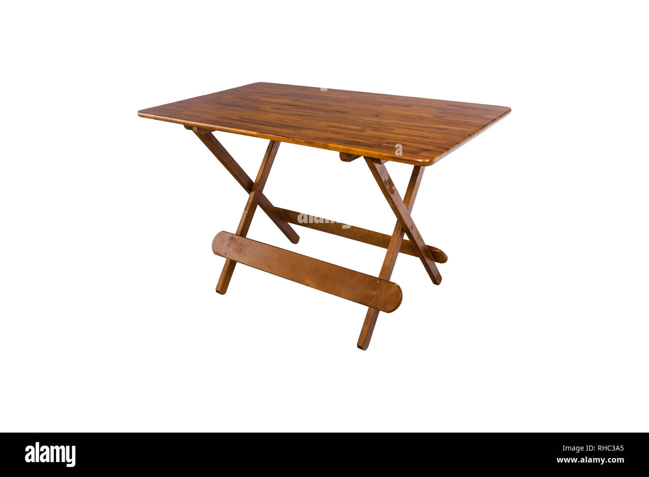 Table isolated on white background Stock Photo - Alamy