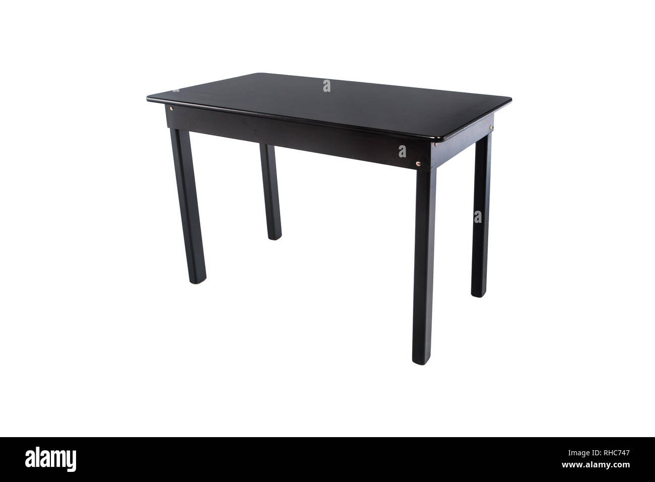 Table isolated on white background Stock Photo - Alamy