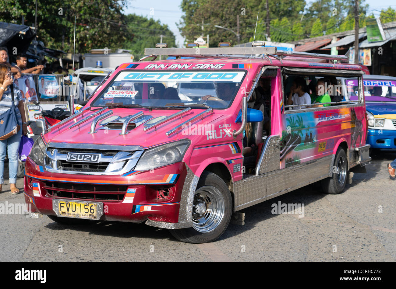A Jeepney within Iloilo City.The design which is more modern ...
