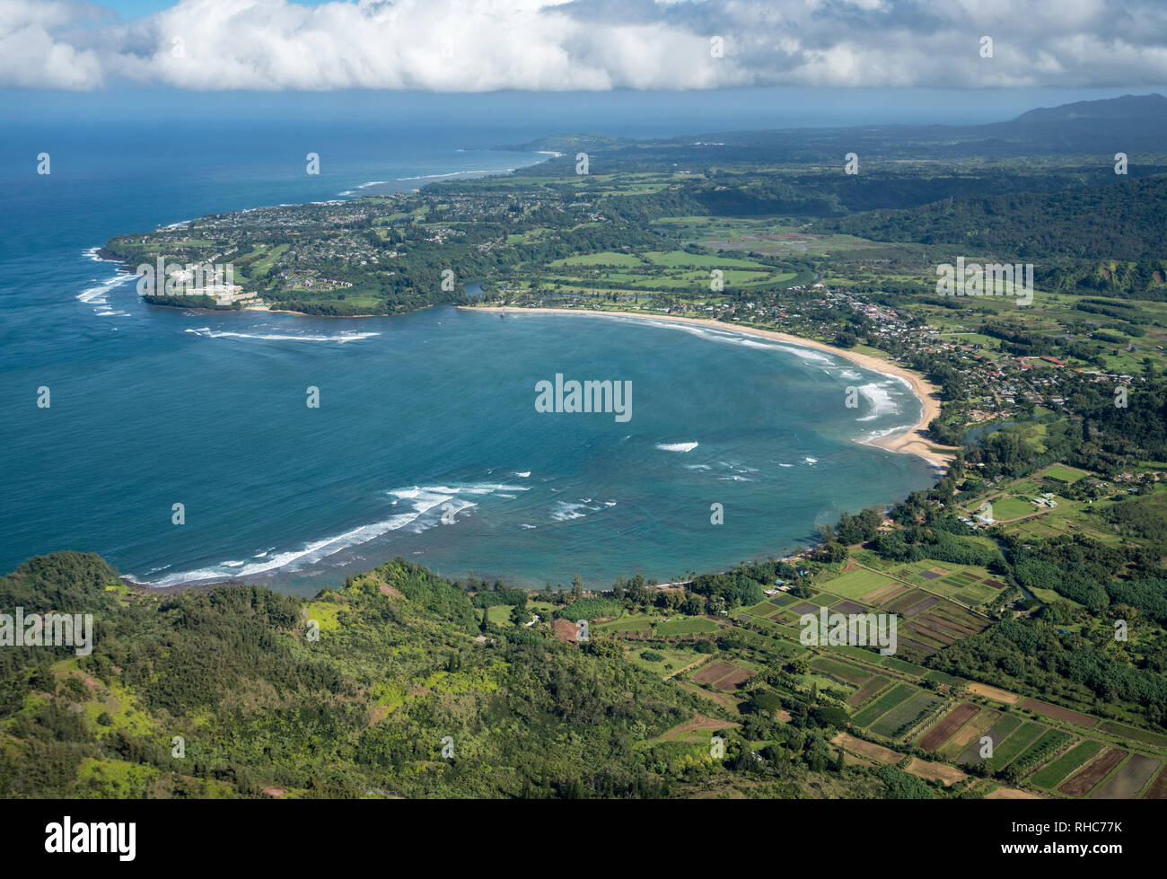 Garden Island of Kauai from helicopter tour Stock Photo - Alamy