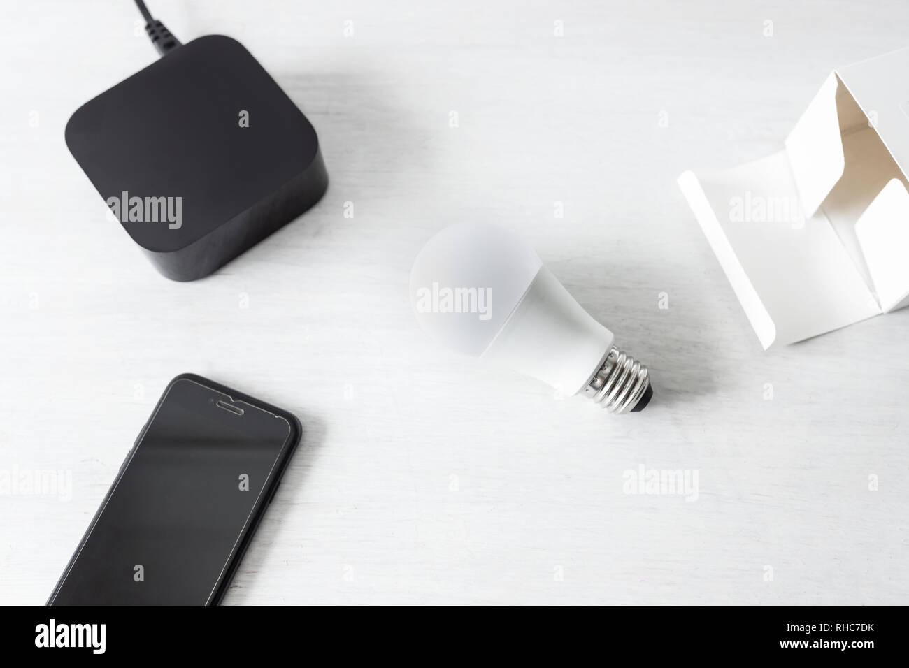 Smarthome Smart Light with Hub Wifi remote controlled Stock Photo - Alamy