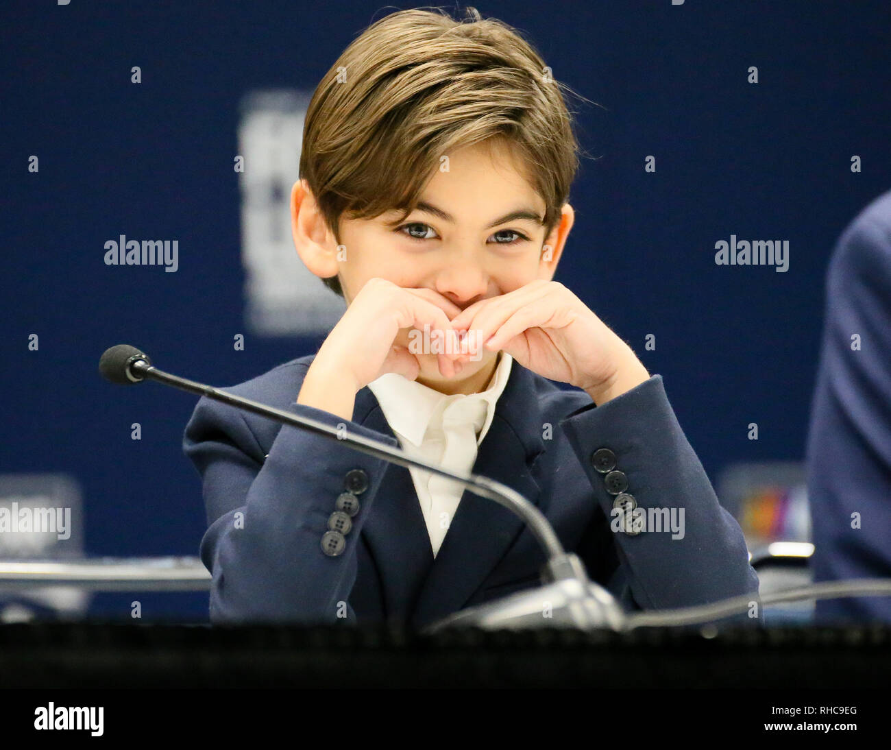 Charlotte, North Carolina, USA. 1st Feb, 2019. LEO BENJAMIN GORDON son ...