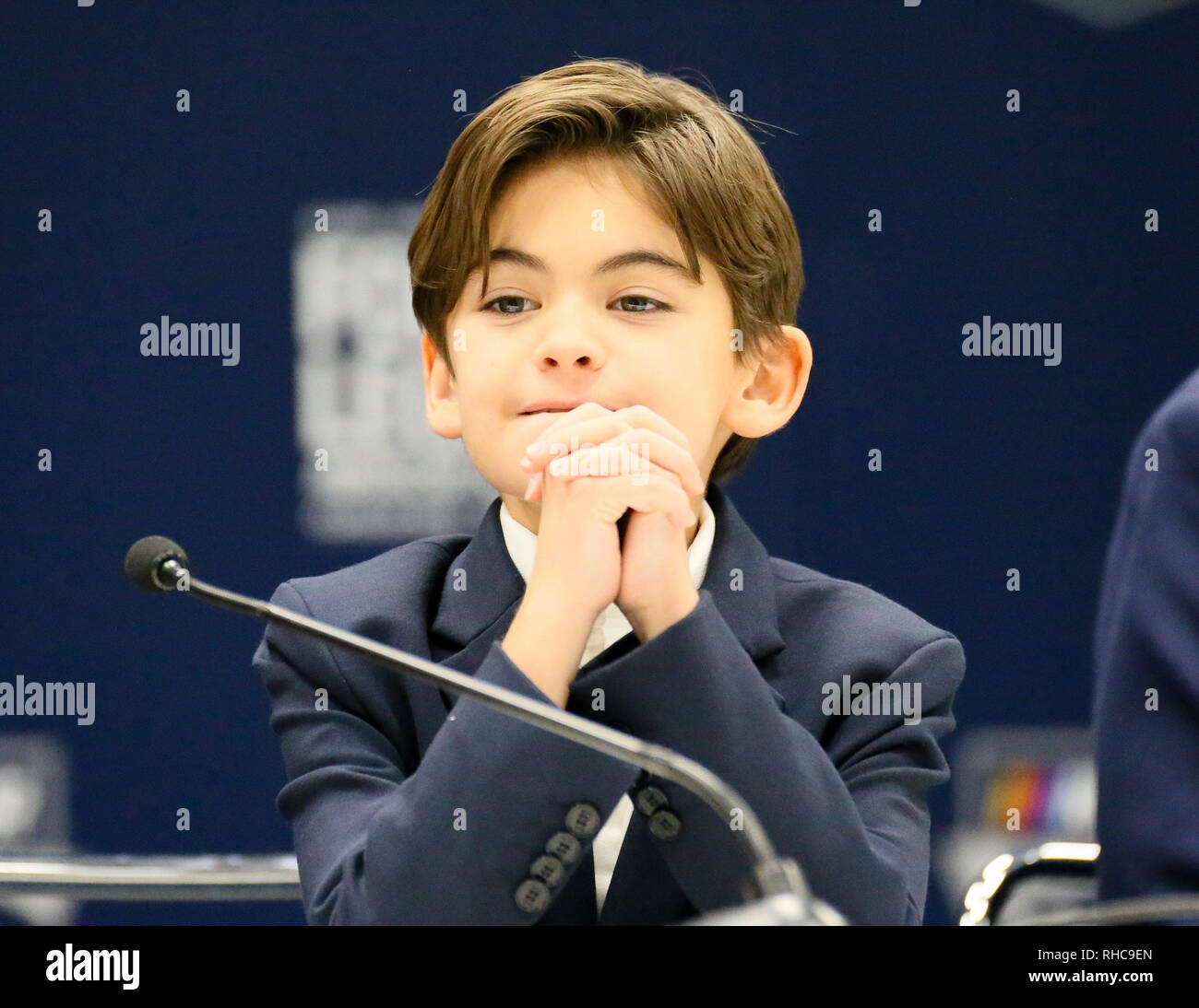 Charlotte, North Carolina, USA. 1st Feb, 2019. LEO BENJAMIN GORDON son ...