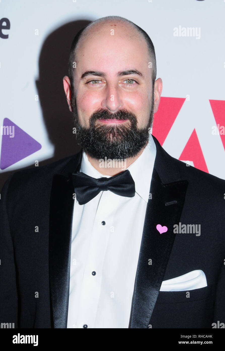 Beverley Hills, California, USA. 01st Feb, 2019. Editor/producer Aaron ...