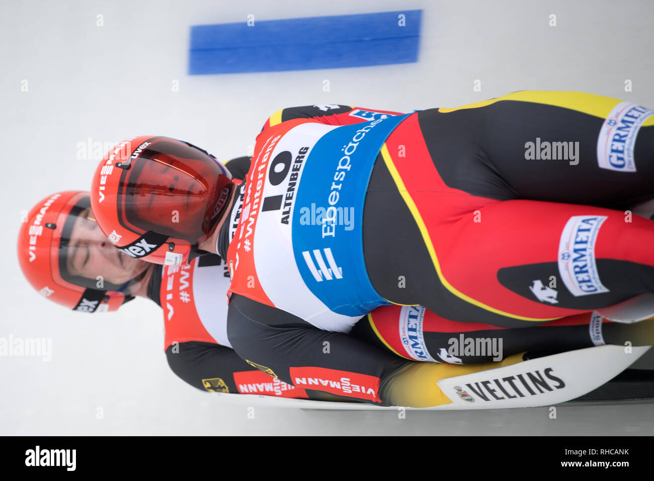 Altenberg, Germany. 02nd Feb, 2019. Tobogganing: World Cup, doubles ...