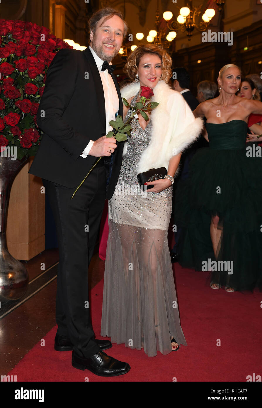 Dresden, Germany. 01st Feb, 2019. Stephan Grossmann and his escort come ...