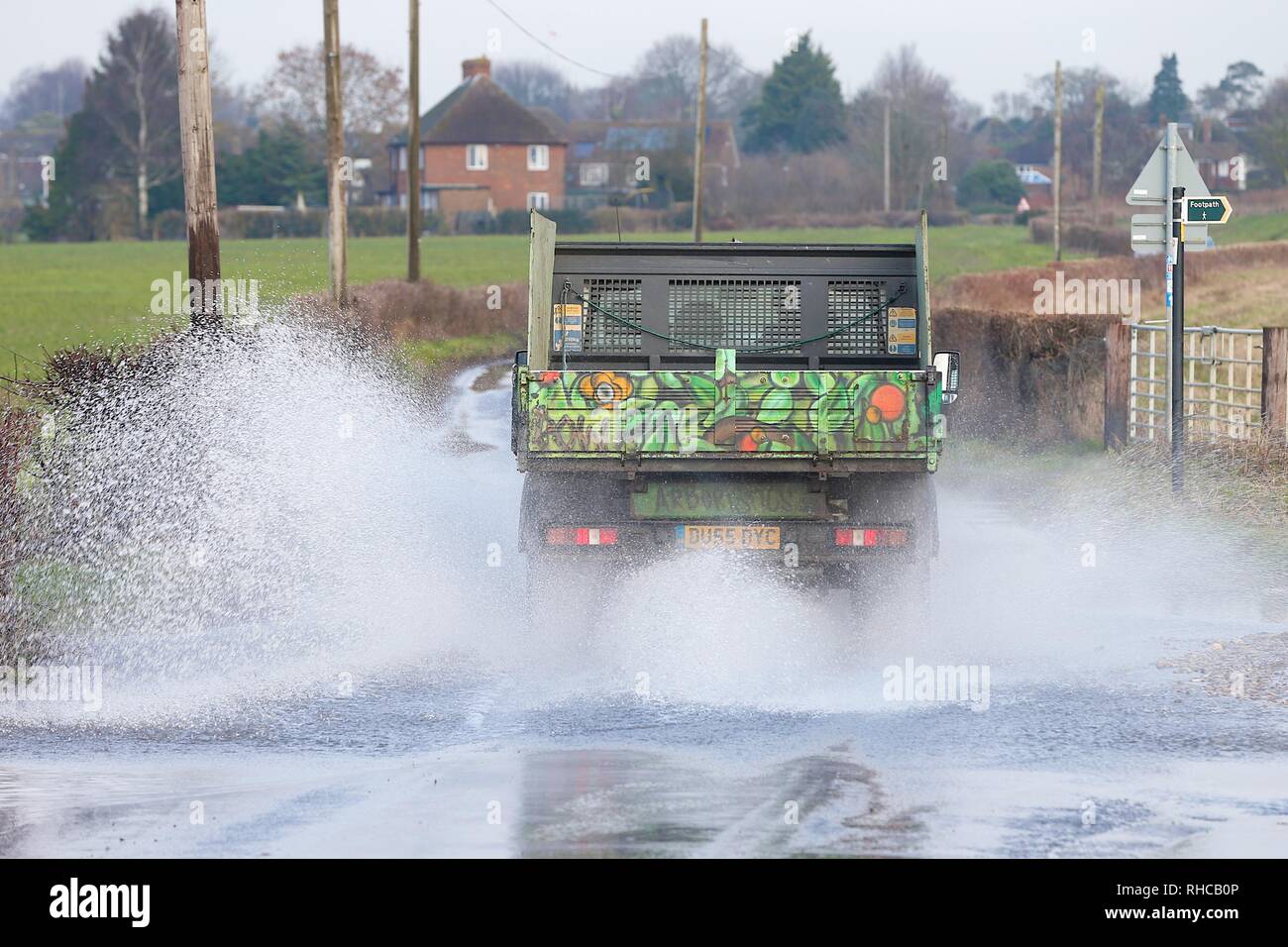 Truck lorry flood water hi-res stock photography and images - Alamy