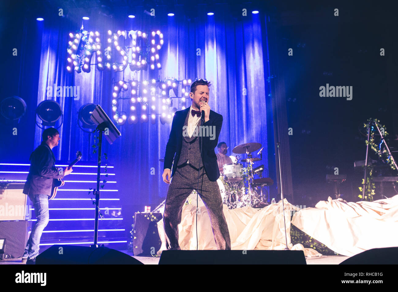 Manchester, UK. 1st Feb, 2019. Ricky Wilson, Andrew White, Simon Rix ...